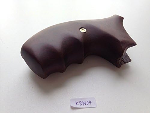 Smith & Wesson K/l Frame Round Butt Revolver Grips Hardwood Finger Gro ...