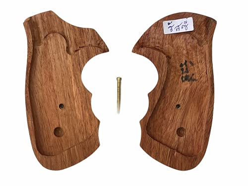 New Rossi Small Frame Square Butt Revolver Grips Smooth Hardwood Handm ...