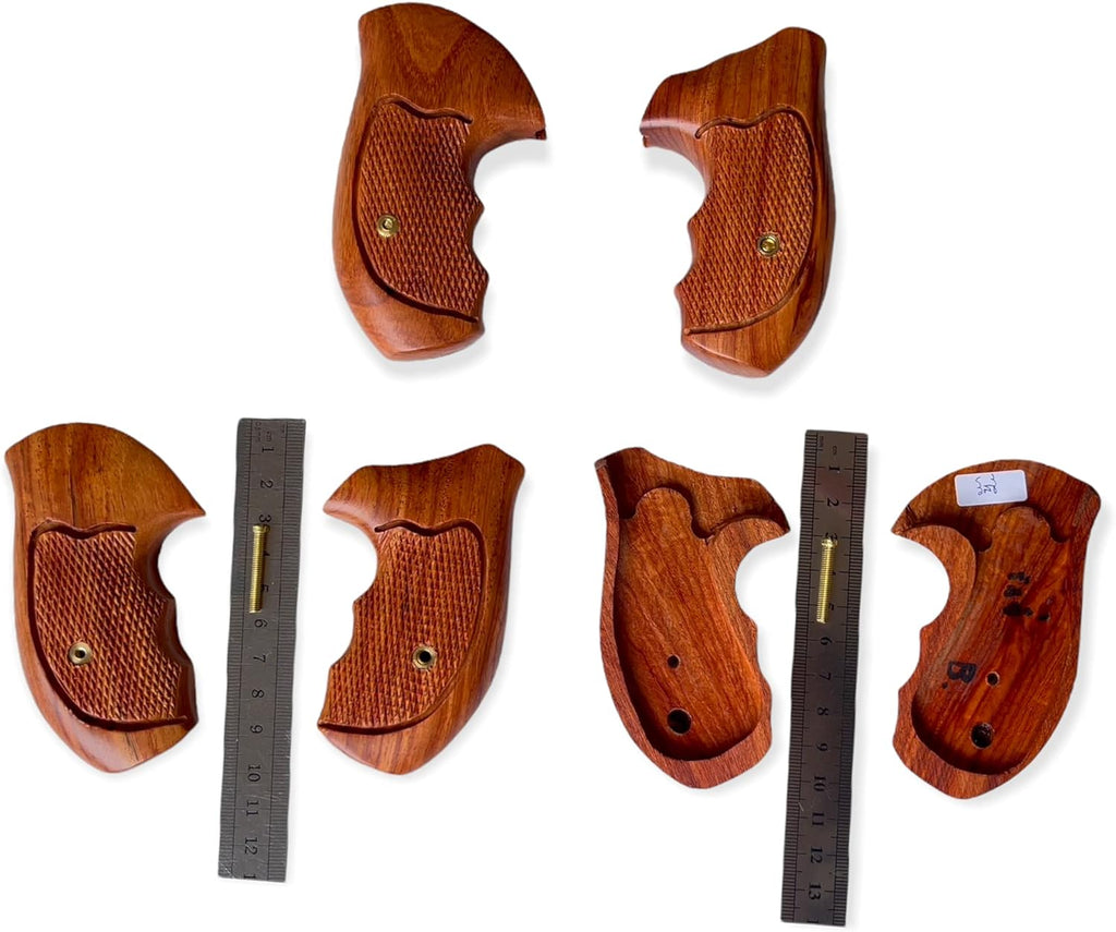 handicraftgrips Rossi Small Frame Round Butt Revolver Grips Checkered