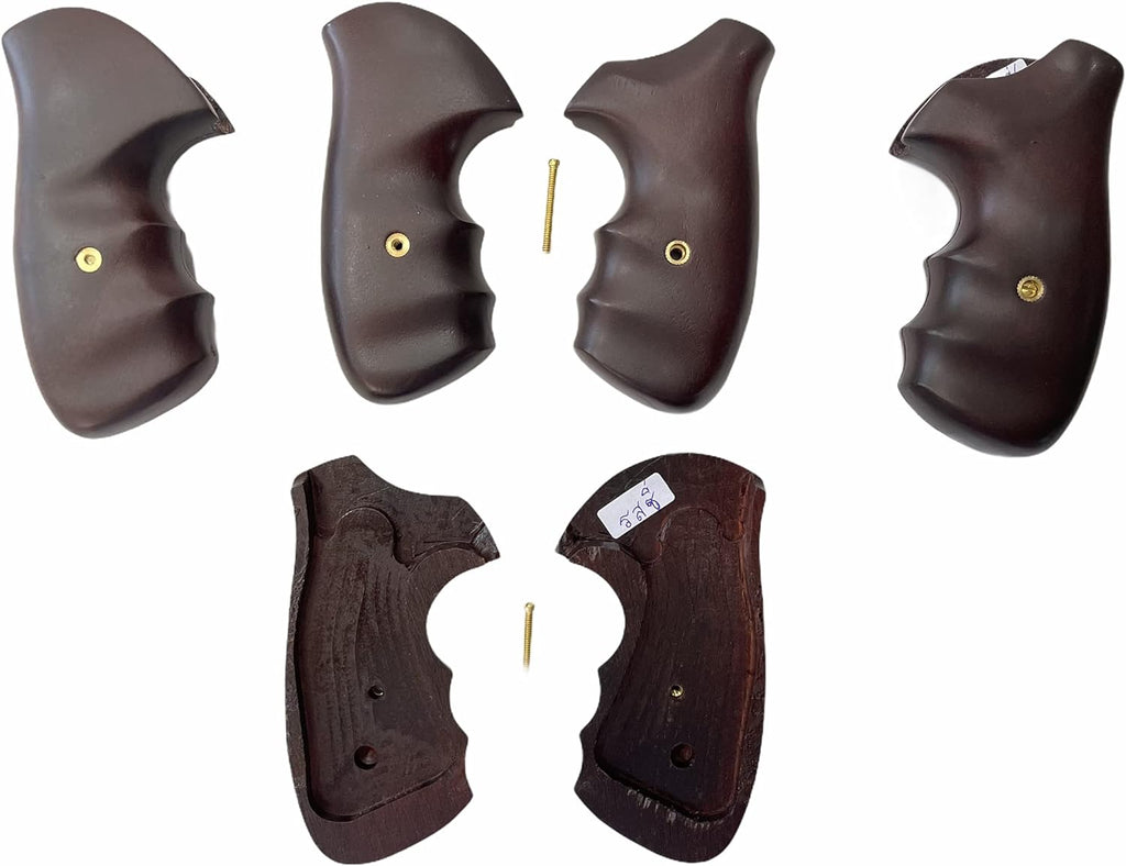 New Rossi Small Frame Square Butt Revolver Grips Smooth Hardwood Handm ...
